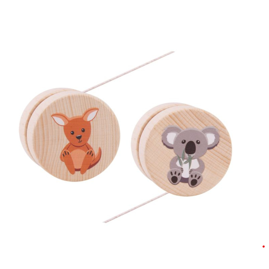 Aussie Animals Wooden Yo-Yo Toy